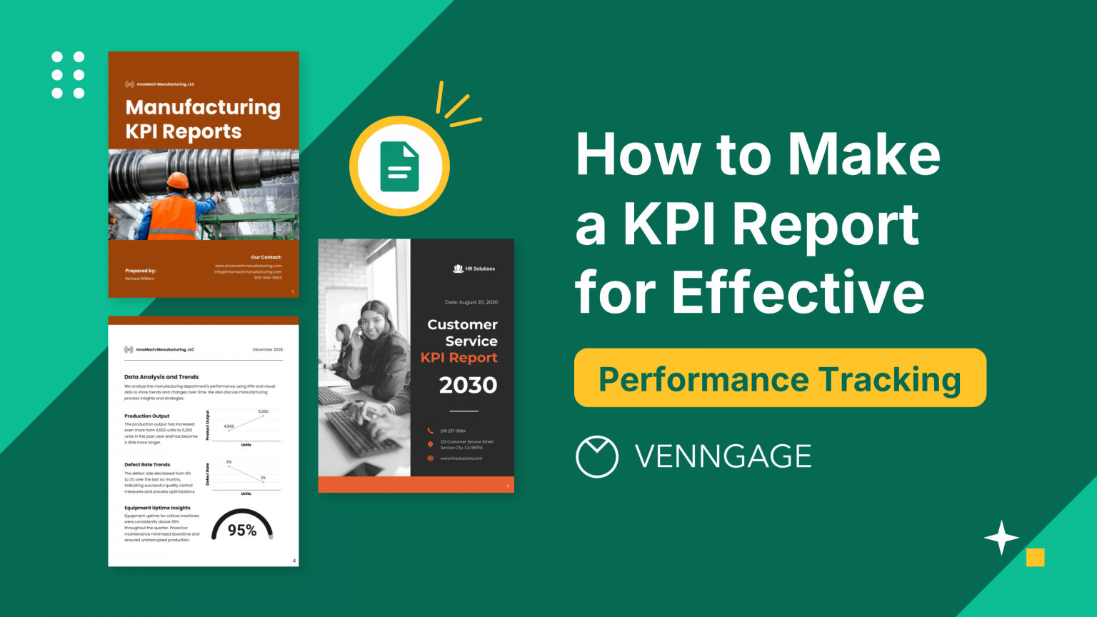 How to Make a KPI Report for Effective Performance Tracking - Venngage
