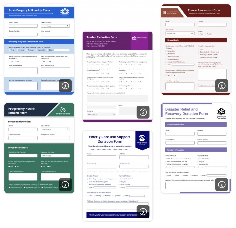Introducing A11y Forms: An Accessible Form Builder for Inclusive Design