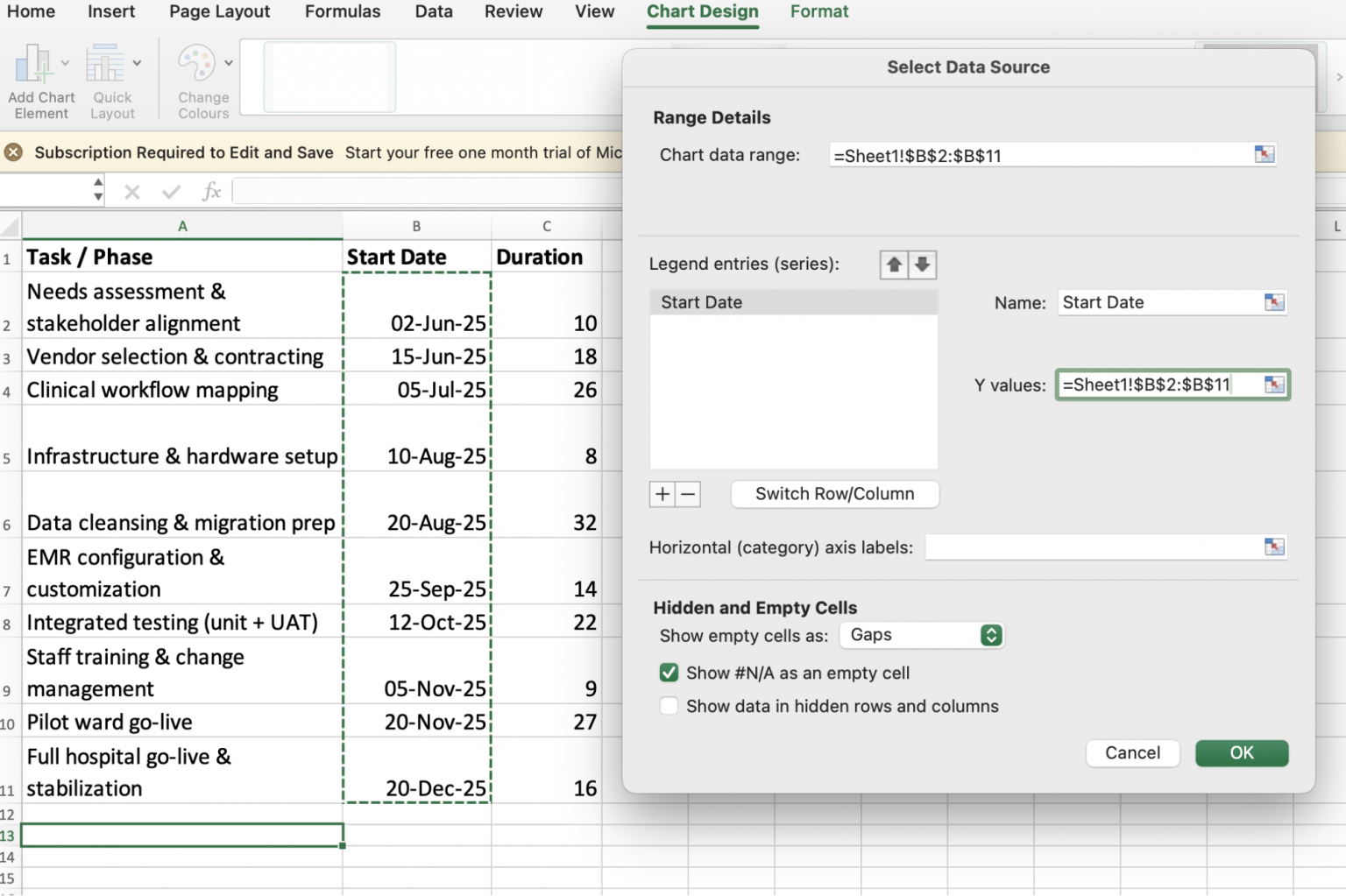 How to Make a Project Timeline in Microsoft Excel (2025)