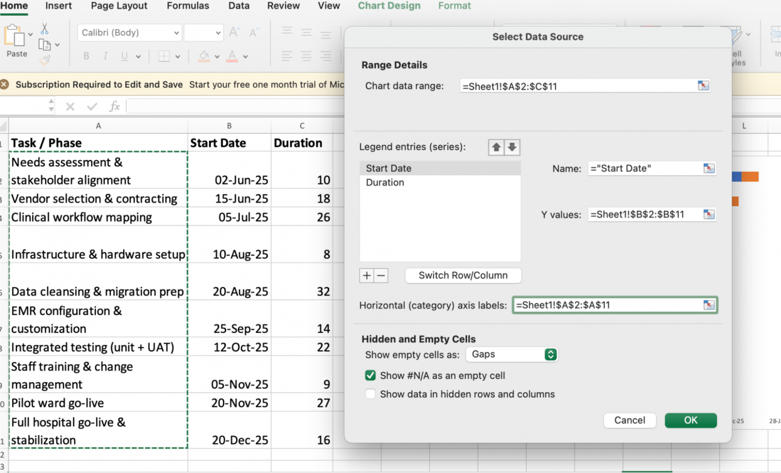 How to Make a Project Timeline in Microsoft Excel (2025)