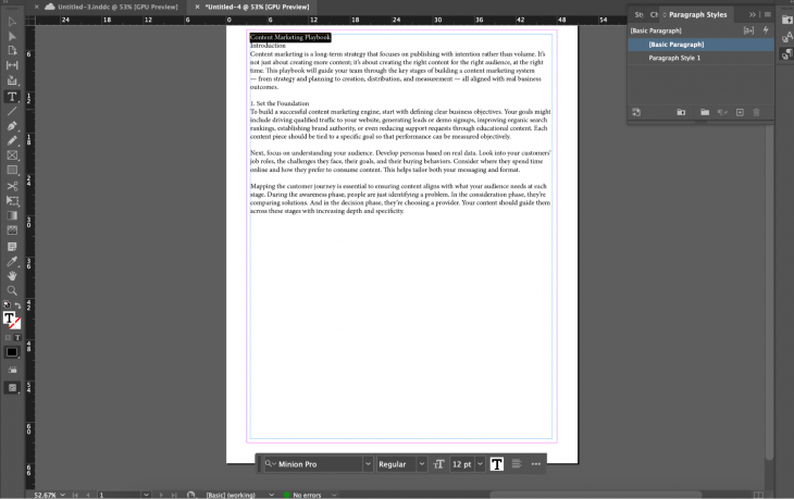 How To Make A Table Of Contents In Indesign