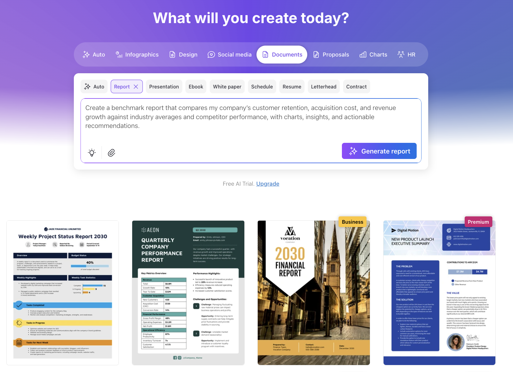 How to Create a Benchmark Report in 2025